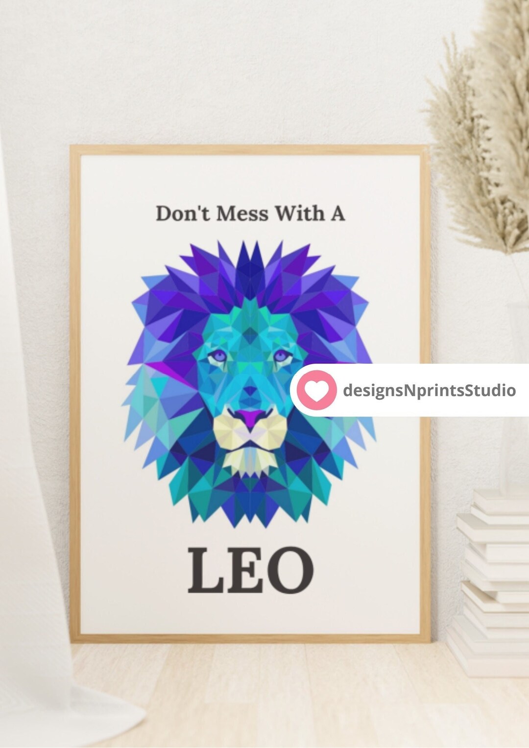 Digital Printable Art Lion Poster, Printable Poster, Digital Download ...