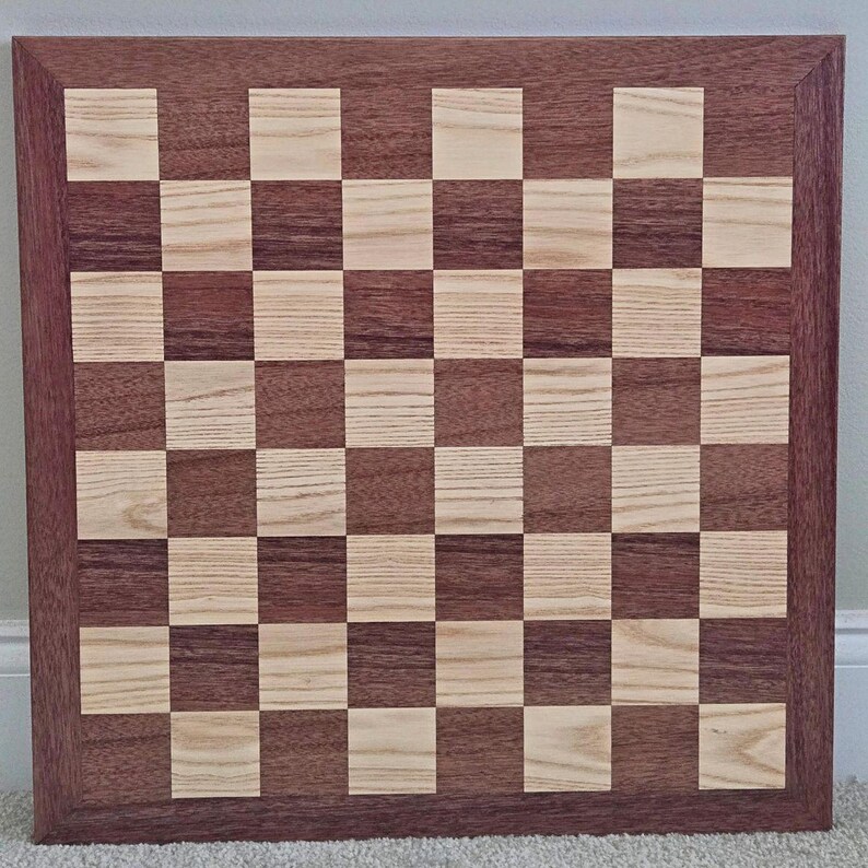 Mahogany and Ash Chess Board - Reversible - Etsy