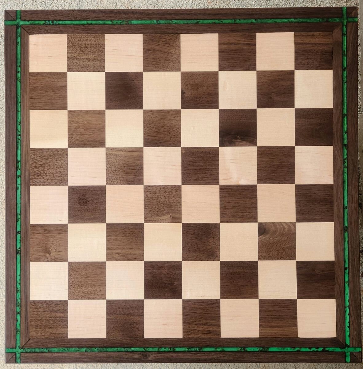 Chess Board With Sawdust-resin Inlay - Etsy