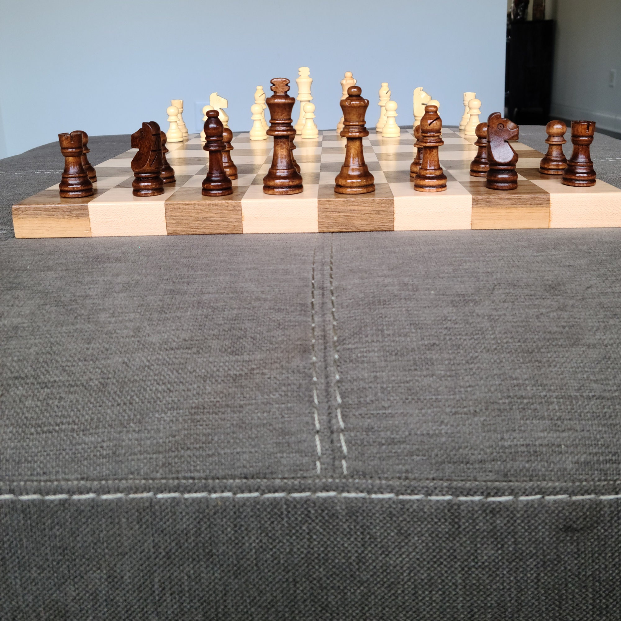 Handcrafted Maple and Walnut Chess Board - Reversible - Etsy
