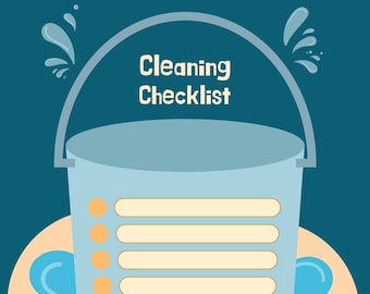 Simple Cleaning Checklist - Instant Digitial Download for Printable ...