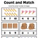 Count and Match School Assignment Printable Instant Digital Download ...