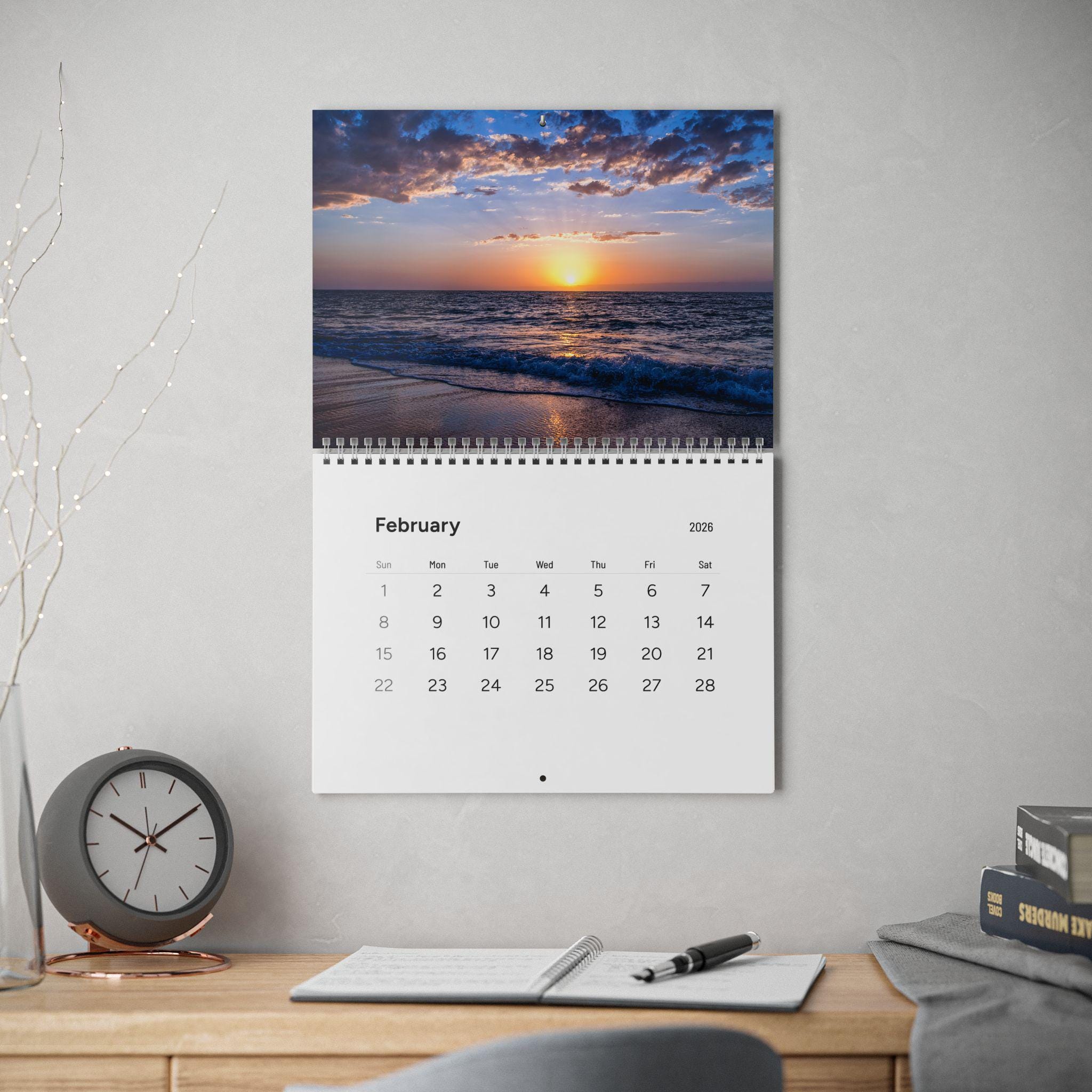 Beach Wall Calendar (2026) - Etsy
