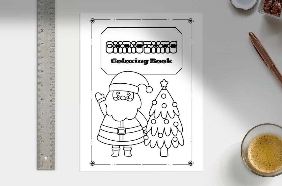 25 Simple & Easy Christmas Coloring Pages, Printable Color Activity ...