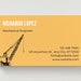 Construction Business Card Template, Editable Double Sided, Digital ...
