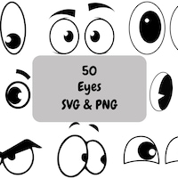 Cartoon Face Svg,cartoon Eyes Svg,svg Bundle,googly Eyes,out Line,cut ...