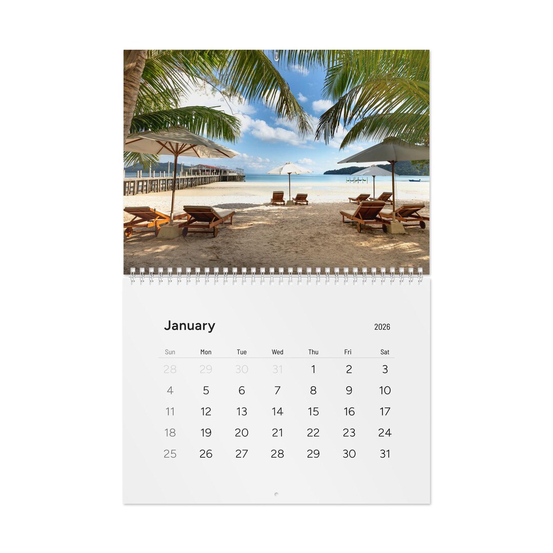 Beach Wall Calendar (2026) - Etsy