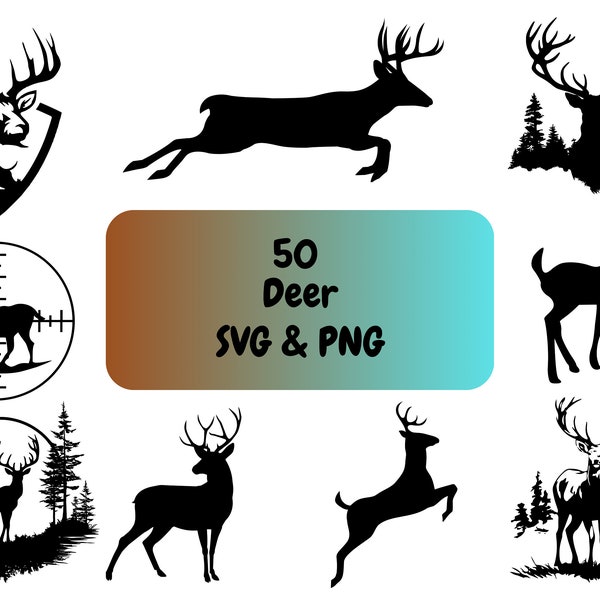 Deer Svg - Etsy