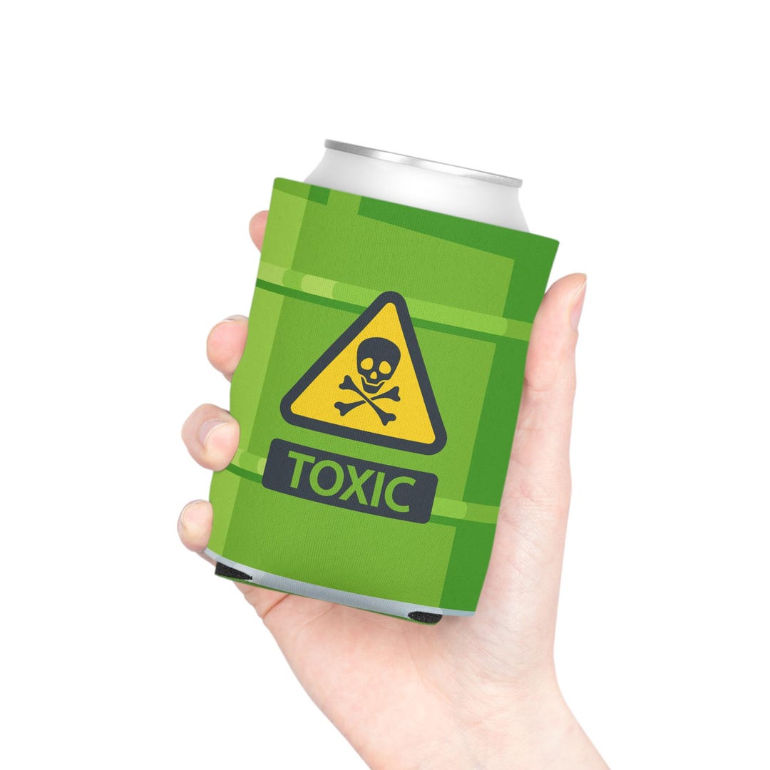 Toxic Radioactive Barrel Can Cooler Hugger Sleeve Coolie - Etsy
