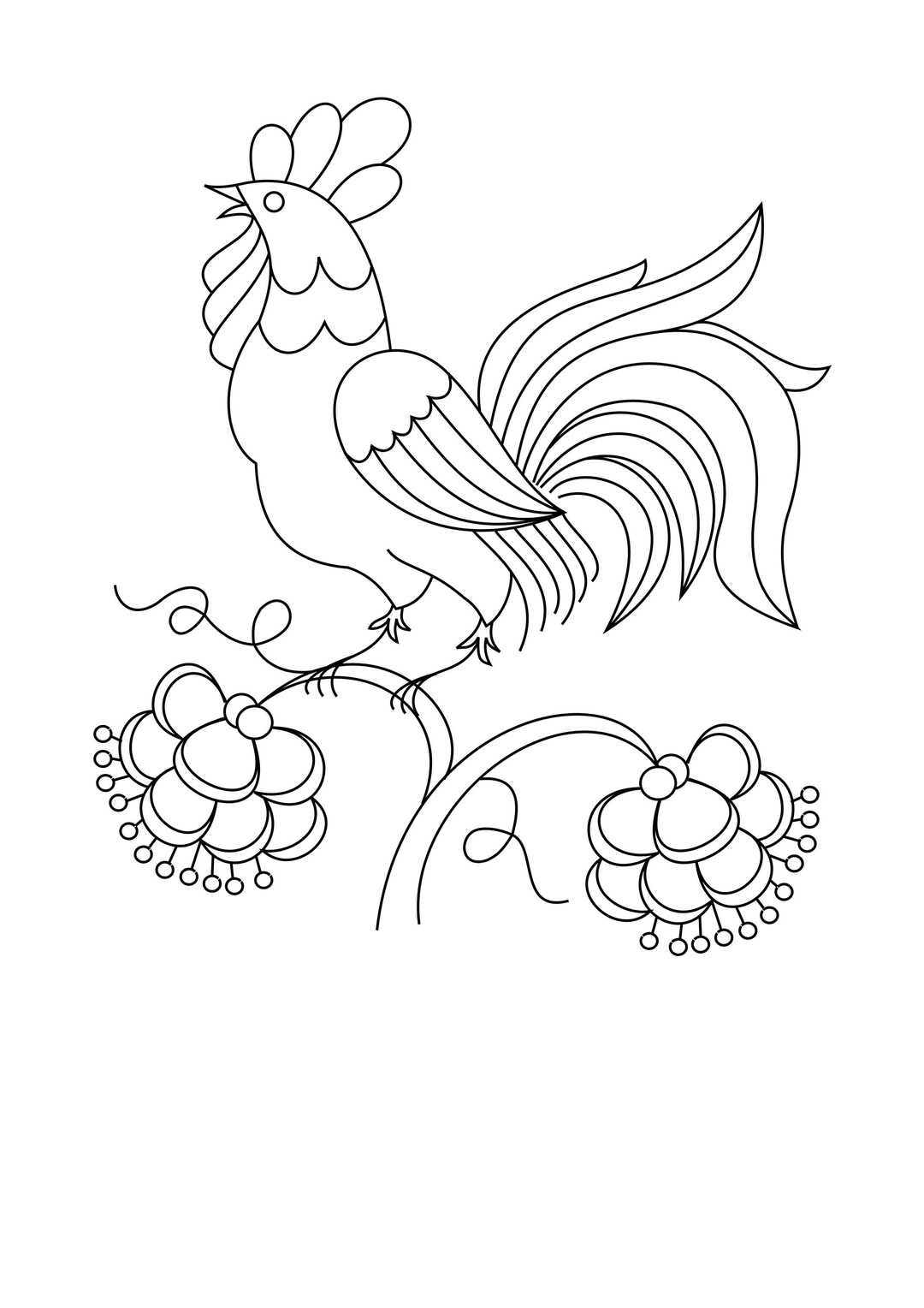 Rooster Hand Embroidery Pattern - Etsy