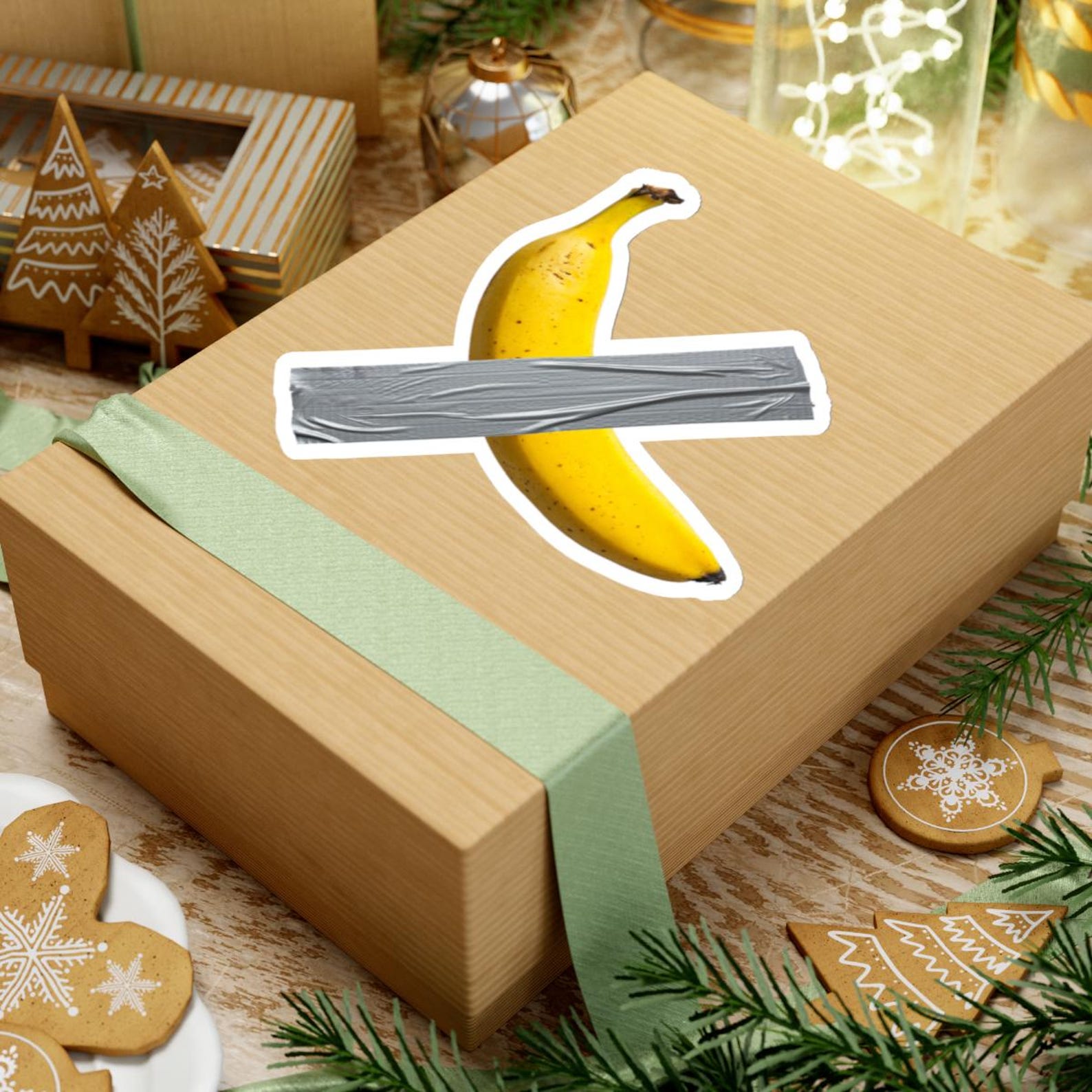 Comedian Art Banana Duct Tape Sticker - Etsy