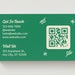 Food & Restaurant Business Card Template, QR Code, Editable Double ...