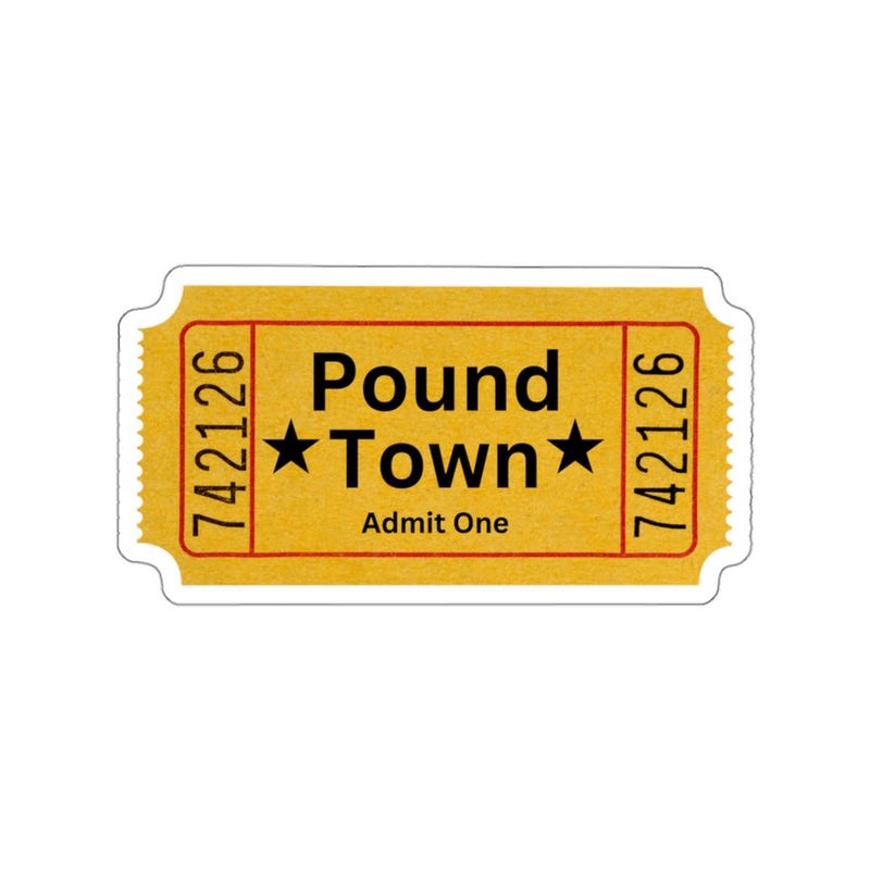 Ticket to Pound Town - Etsy