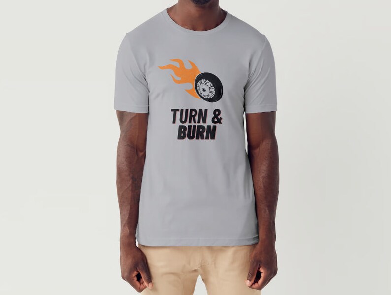Turn and Burn Graphic Digital Download Image, Transparent Background ...
