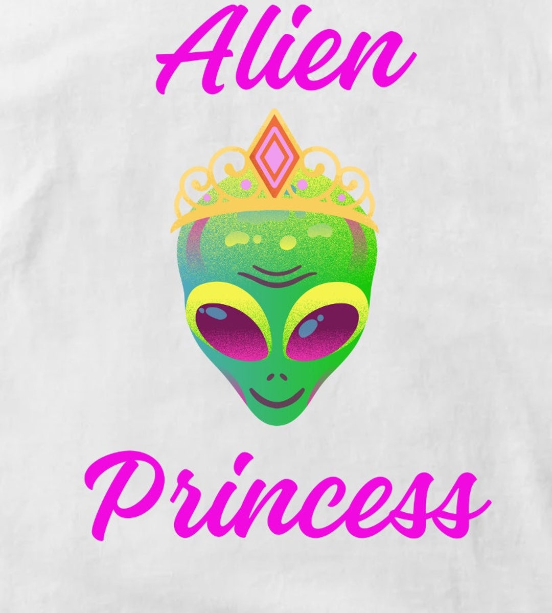 Alien Princess Graphic Digital Download Image, Transparent Background ...