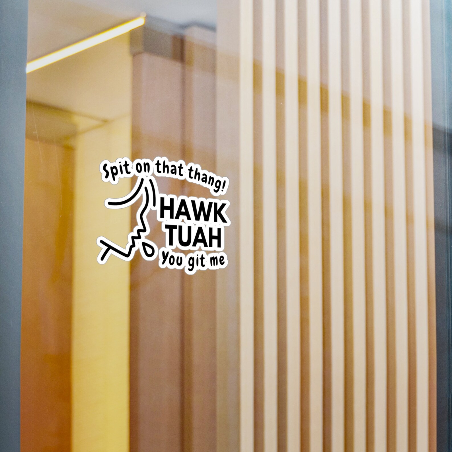 HAWK TUAH Spit on That Thang You Git Me Kiss-cut Vinyl Decals Car ...