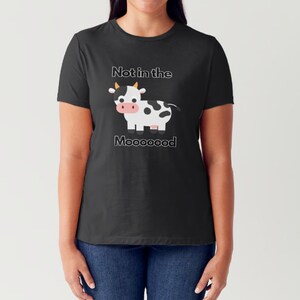 Not in the Mood Cow Graphic Digital Download Image, Transparent ...