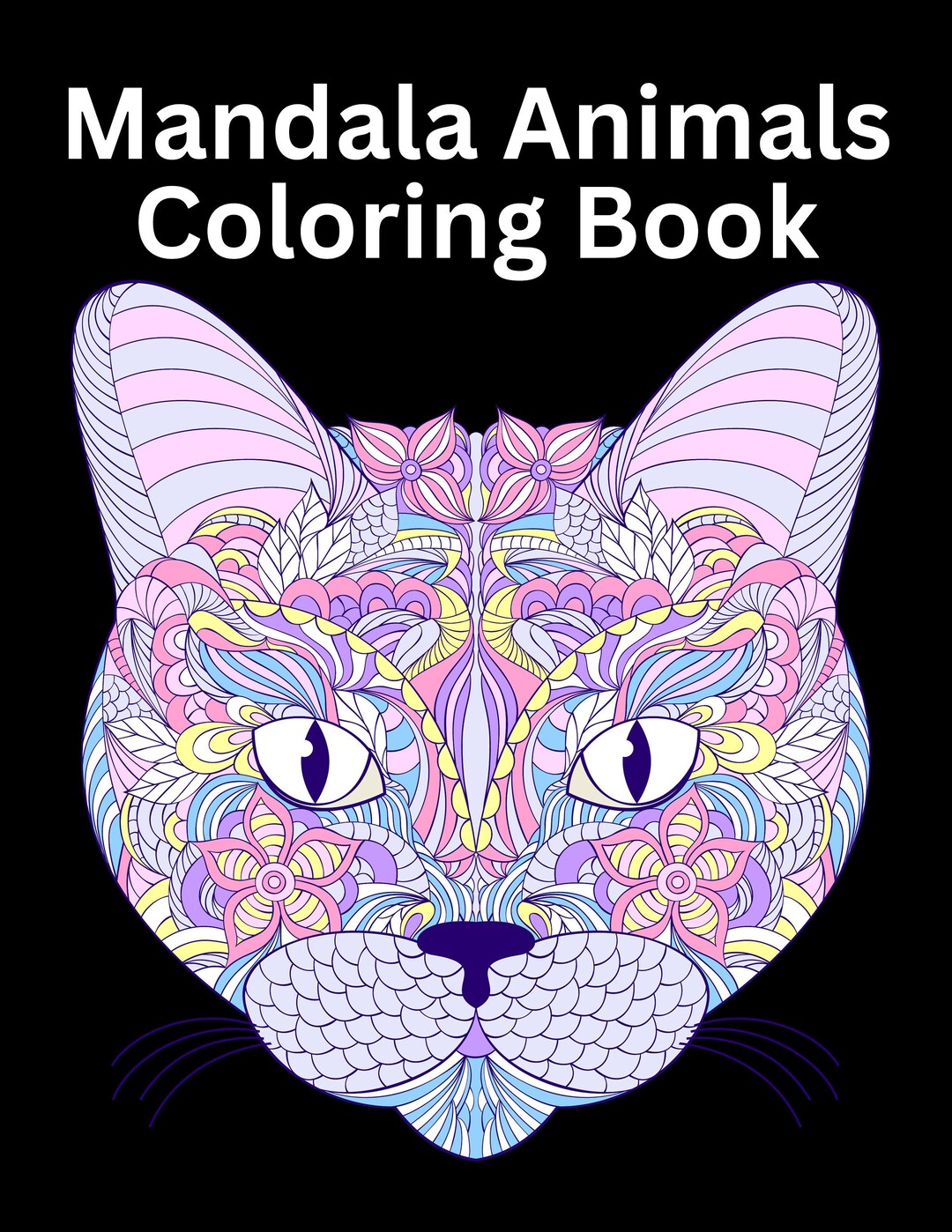 200 Mandala Animals Coloring Book Pages Bundle Instant Digital Download ...