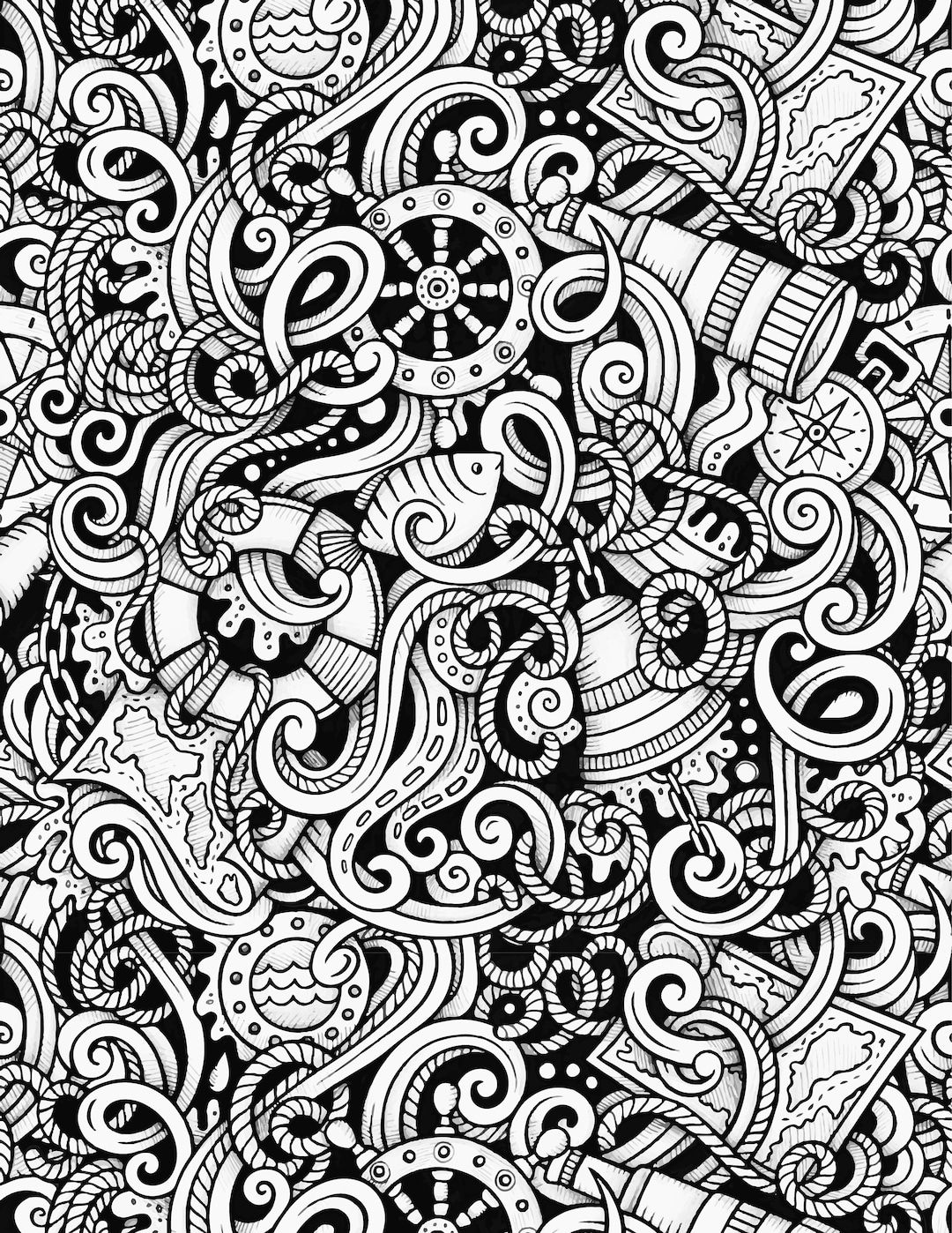 Single Coloring Book Page Instant Digital Download Printable - Etsy