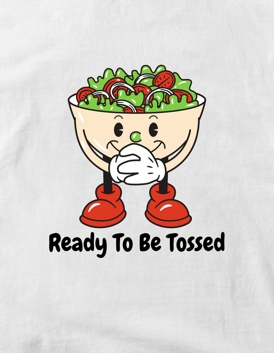 Tossed Salad Graphic Digital Download Image, Transparent Background SVG ...