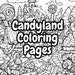 10 Candyland Coloring Book Pages Instant Digital Download Printable - Etsy