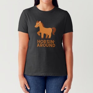 Horsin' Around Graphic Digital Download Image, Transparent Background ...