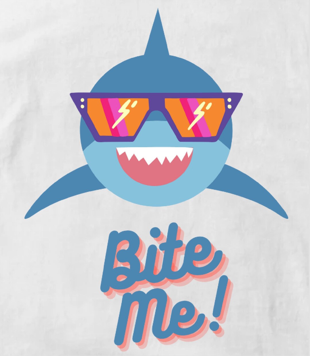 Bite Me! Shark Graphic Digital Download Image Transparent Background ...