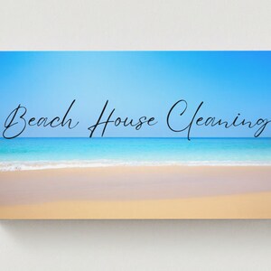 Beach Business Card Template, Editable, Double Sided, Digital Download ...