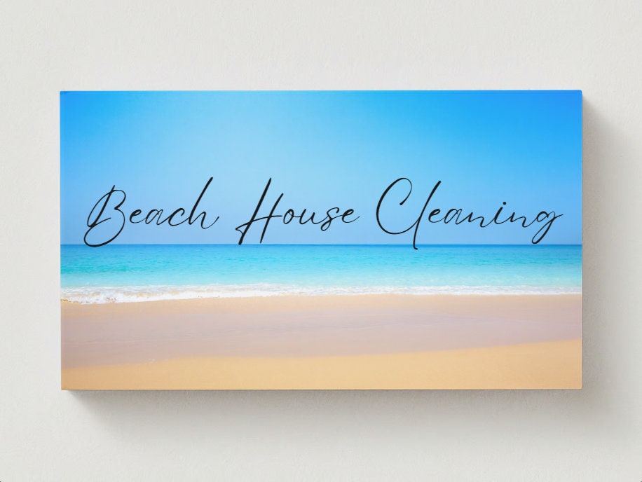 Beach Business Card Template, Editable, Double Sided, Digital Download ...