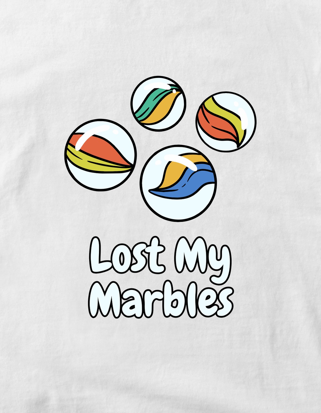 Lost My Marbles Graphic Digital Download, Image Transparent Background, PNG & SVG File Format ...