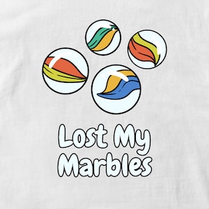 Lost My Marbles Graphic Digital Download, Image Transparent Background ...