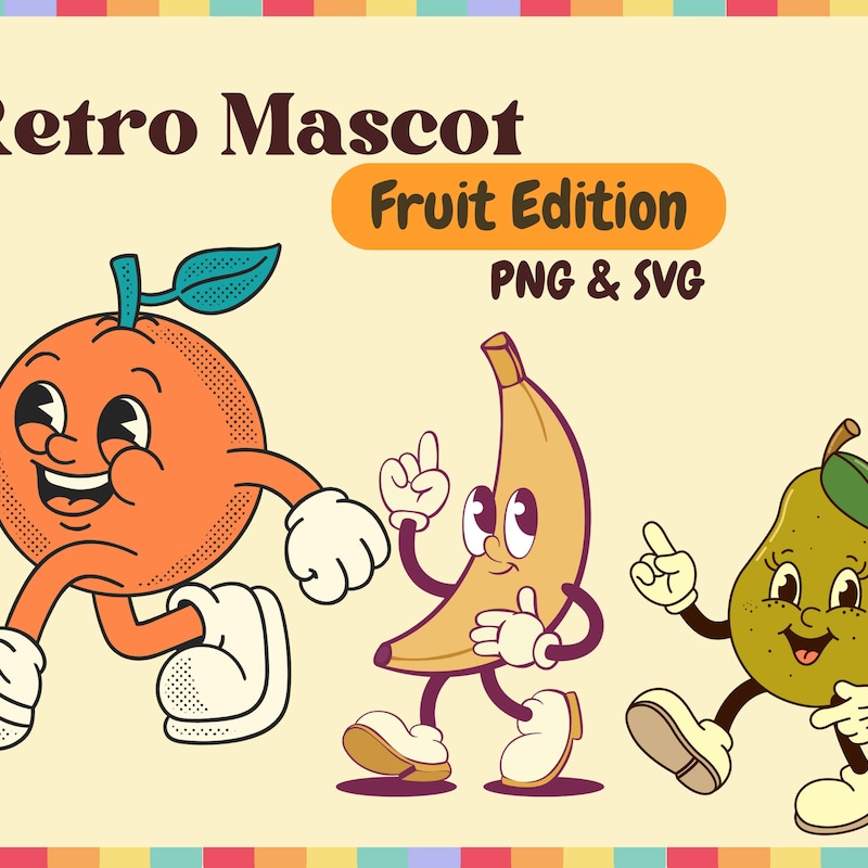 Png Fruit Mascots - Etsy