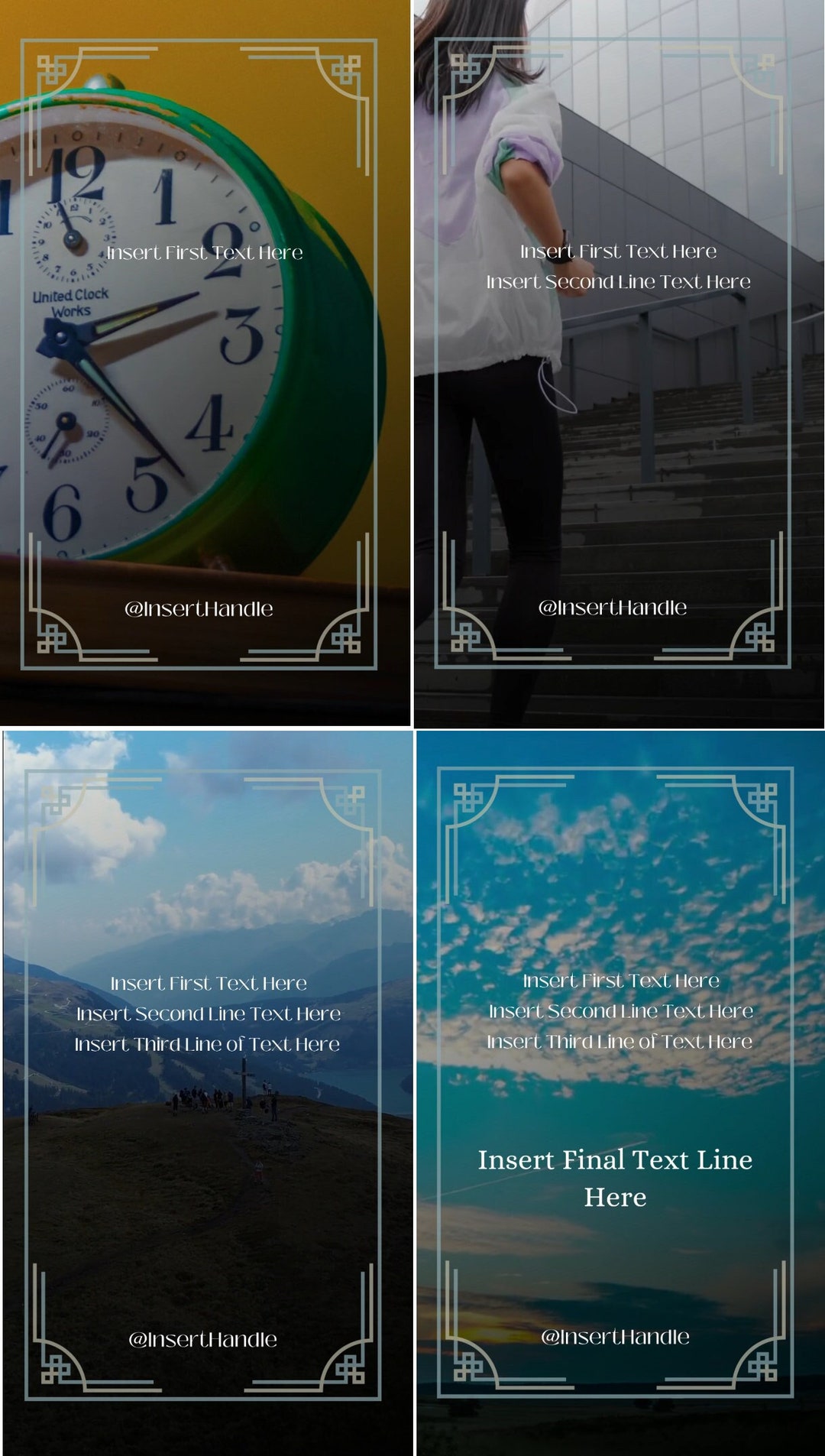 Motivational & Inspirational Social Media Post Digital Template, Short ...