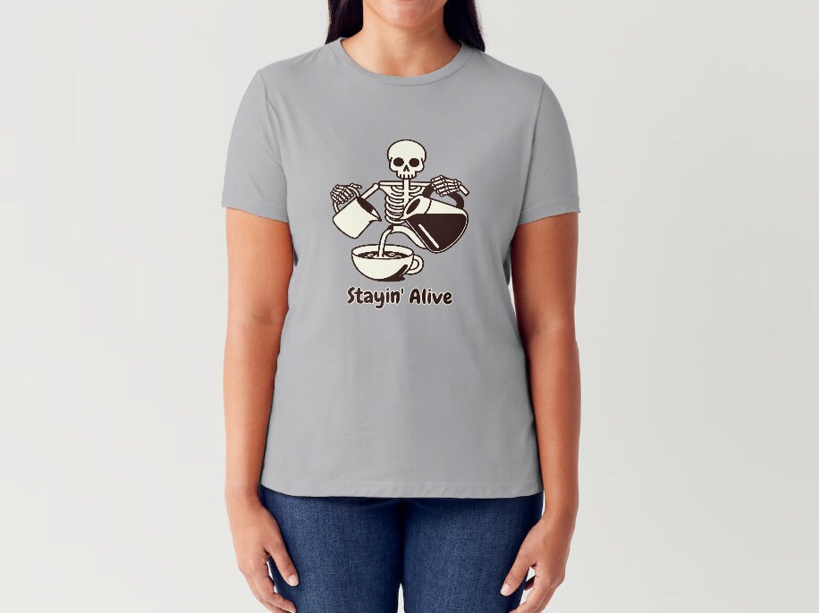 Stayin' Alive Skeleton Graphic Digital Download Image, Transparent ...