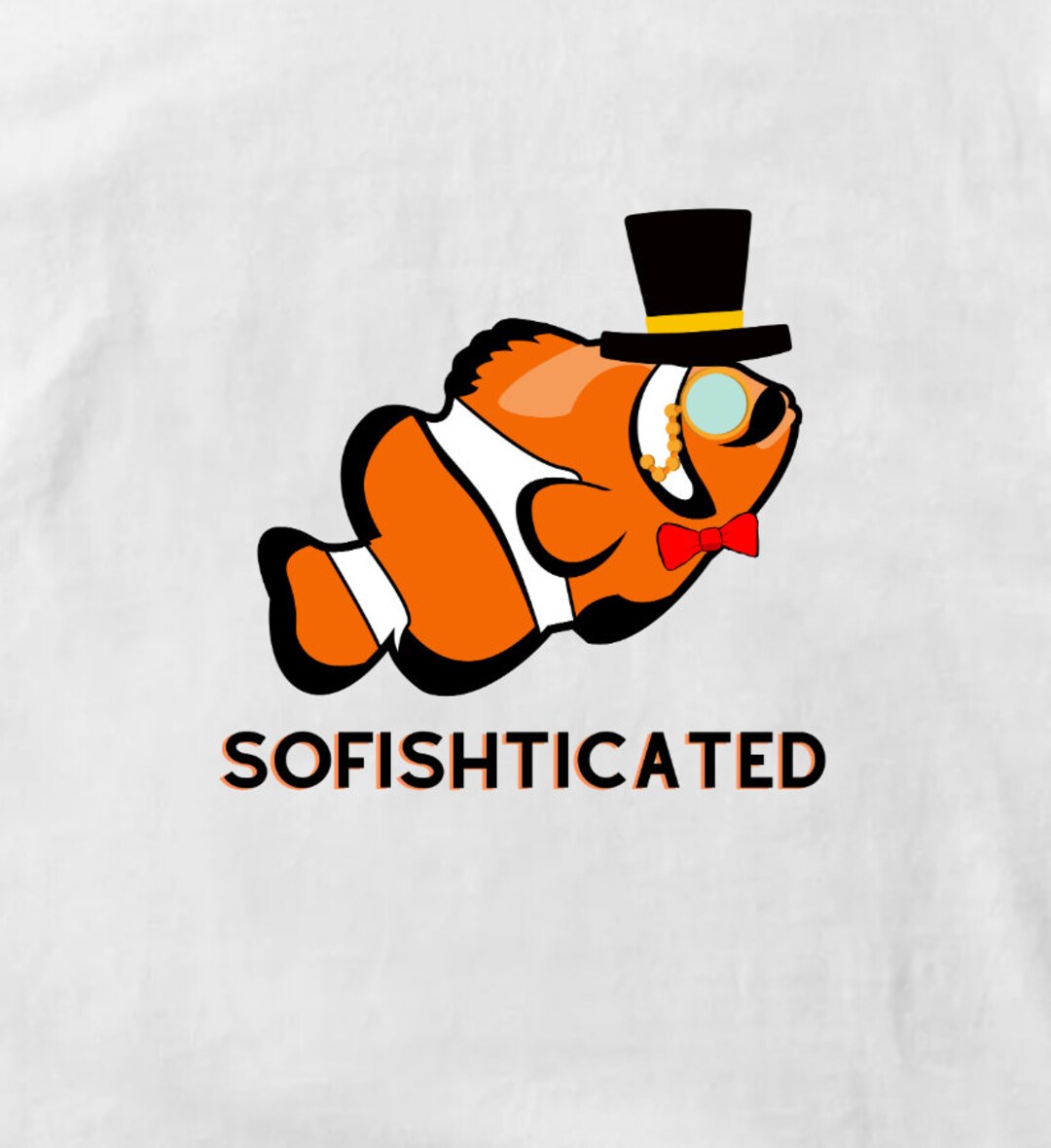 Sofishticated Clown Fish Graphic Digital Download Image, Transparent ...