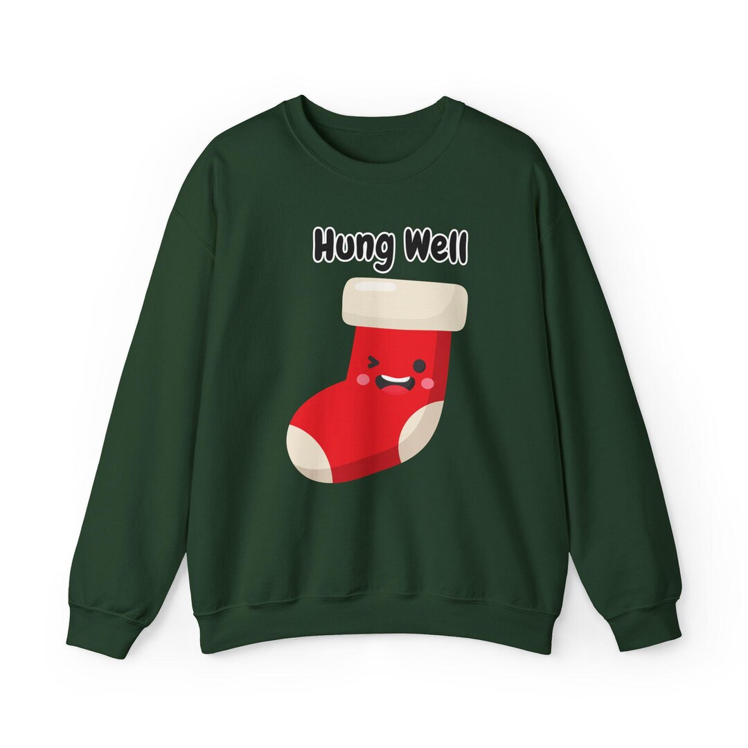 Hung Well Stocking Ugly Christmas Sweater - Etsy