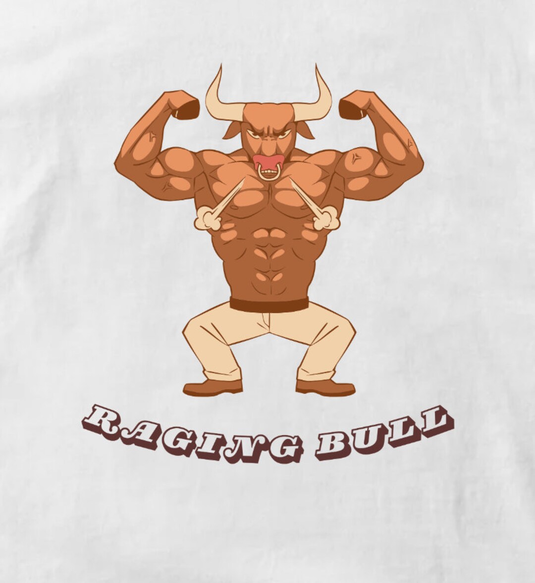 Raging Bull Graphic Digital Download Image, Transparent Background SVG ...