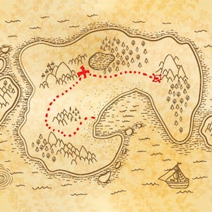 Printable Pirate Map Halloween Costume Prop Digital Download - Etsy
