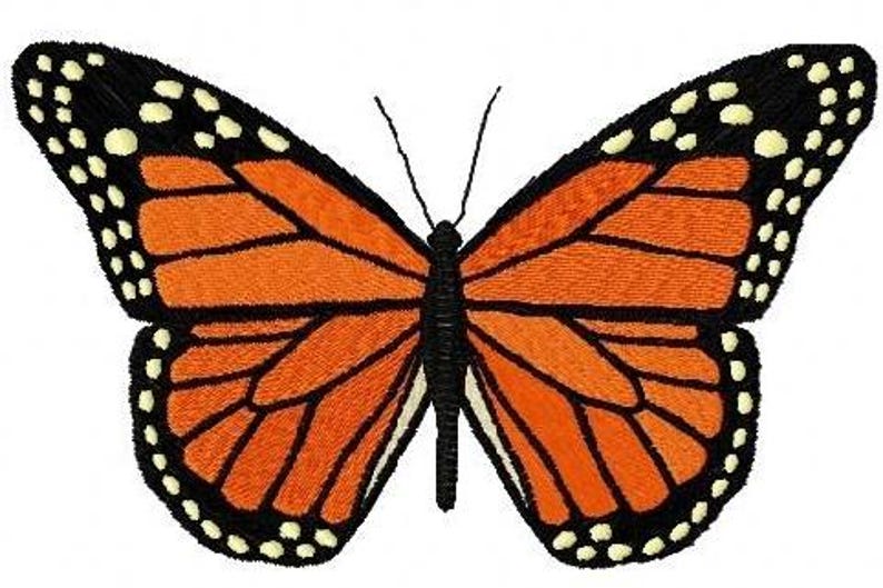 Monarch Butterfly Design File Instant Digital Download PES DST PEC - Etsy