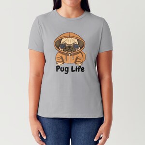 Pug Life Graphic Digital Download Image, Transparent Background SVG ...