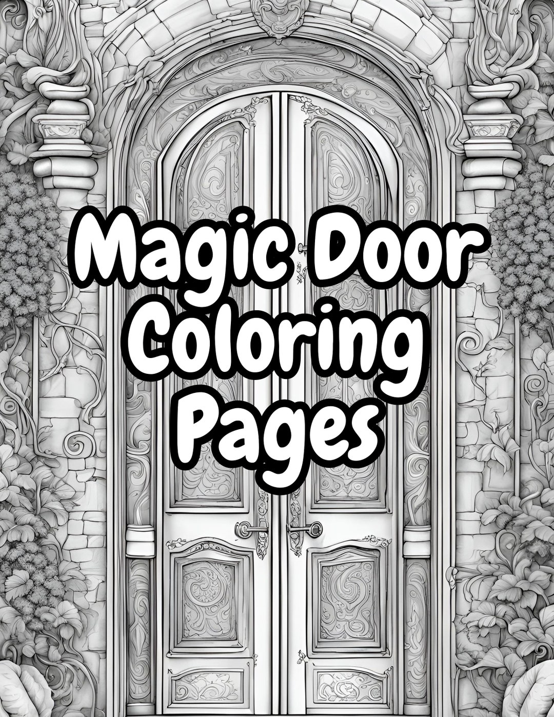 10 Magic Door Coloring Book Pages Instant Digital Download Printable - Etsy