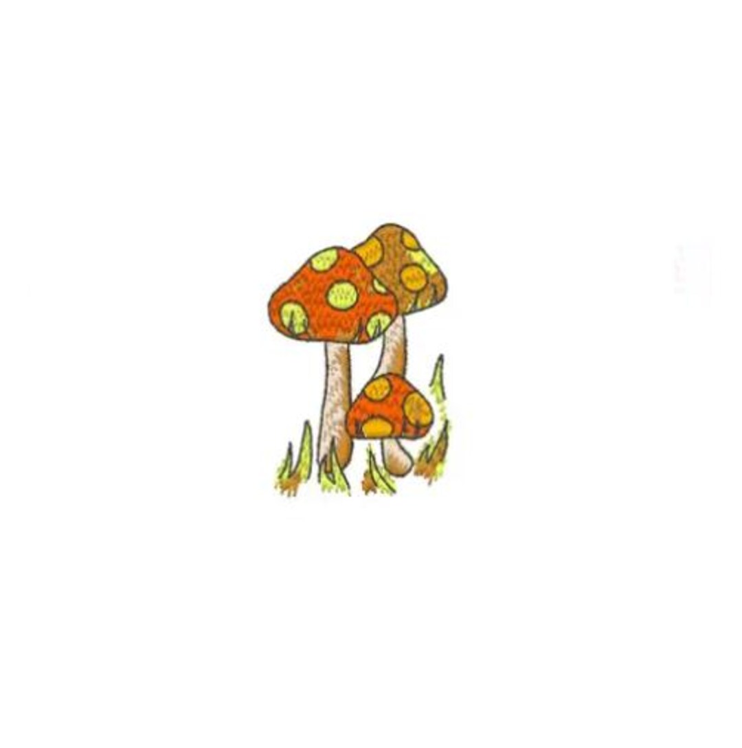 Magic Mushroom Design File Instant Digital Download PES - Etsy