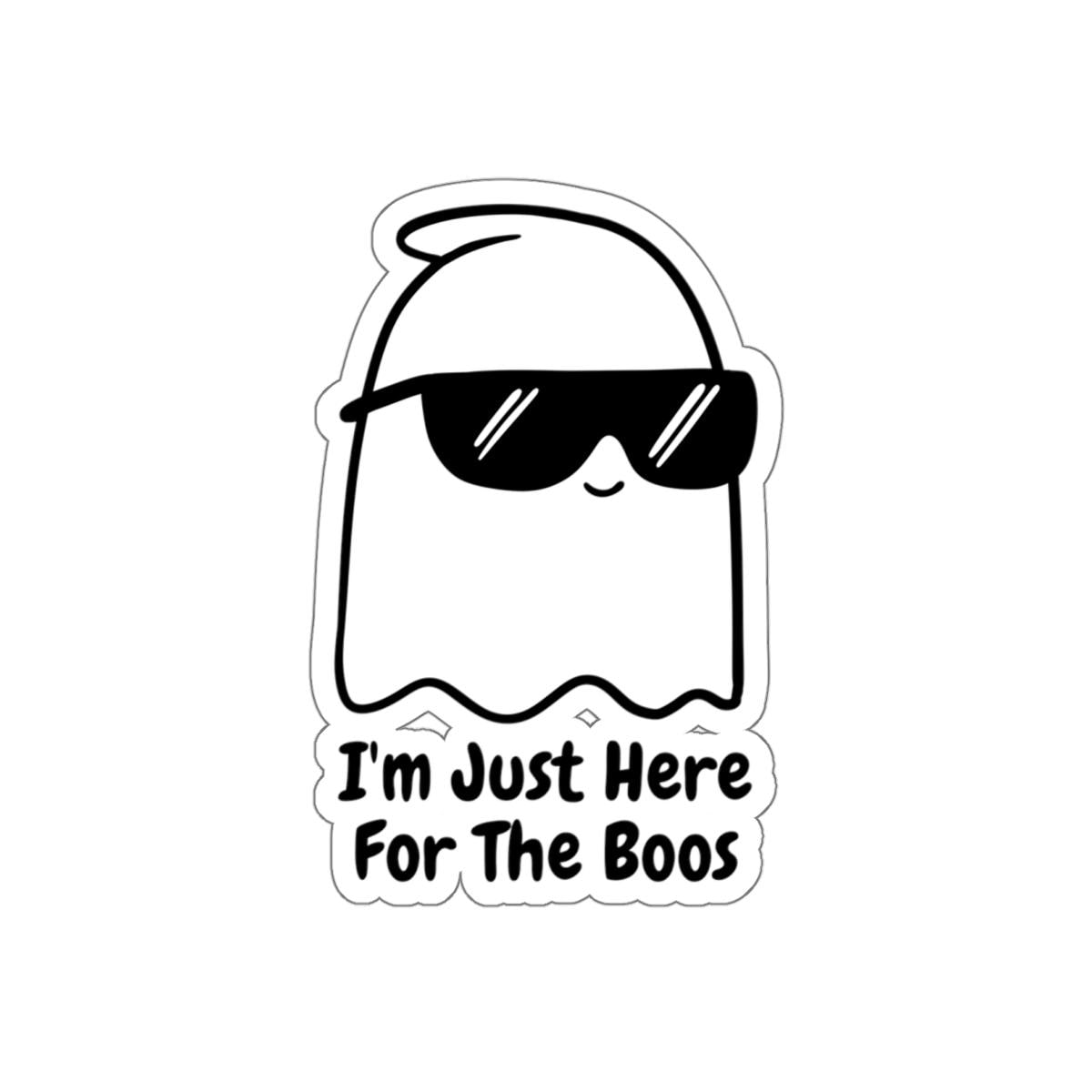 I'm Just Here for the Boos Ghost Kiss-cut Stickers - Etsy