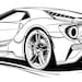 100 Modified Supercars Coloring Book Pages Bundle Instant Digital ...