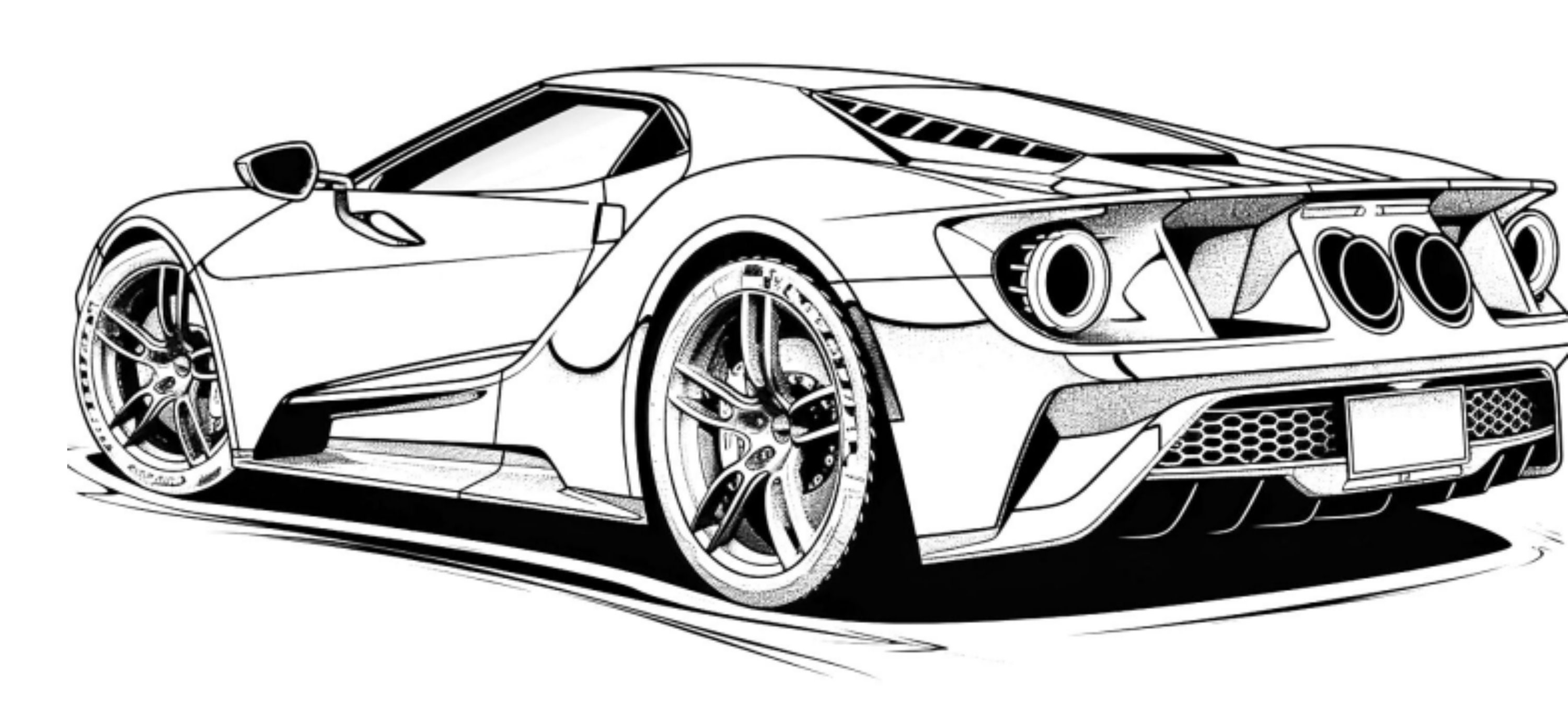 100 Modified Supercars Coloring Book Pages Bundle Instant Digital ...