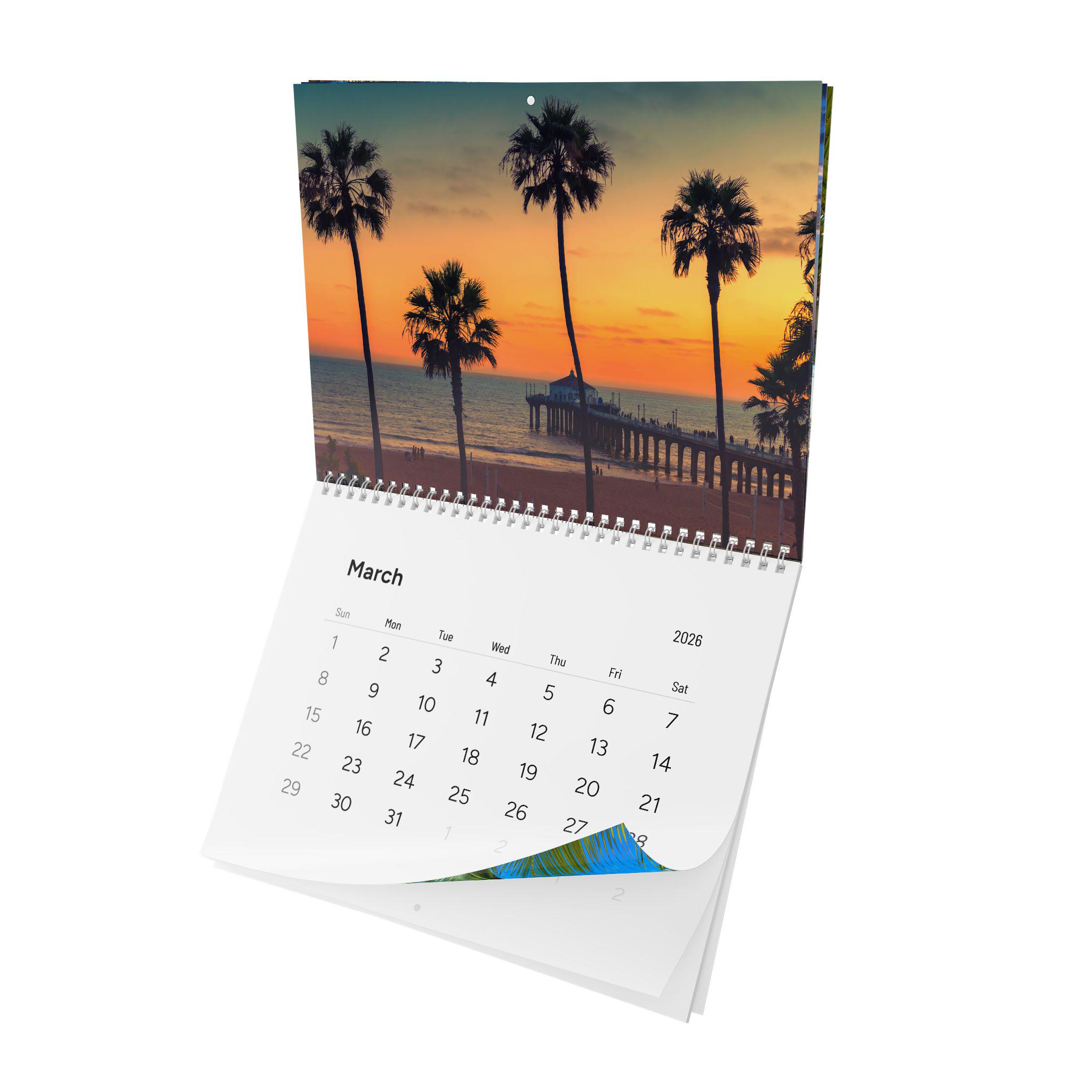 Beach Wall Calendar (2026) - Etsy