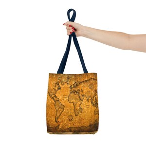 Vintage Antique World Map Travel Tote Bag (AOP) - Etsy
