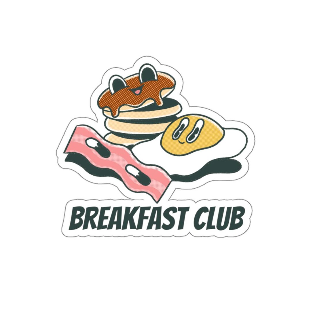 Breakfast Club Retro Food Kiss-cut Stickers - Etsy