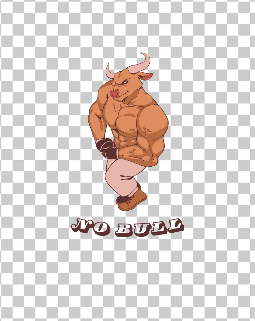No Bull Graphic Digital Download Image, Transparent Background SVG ...