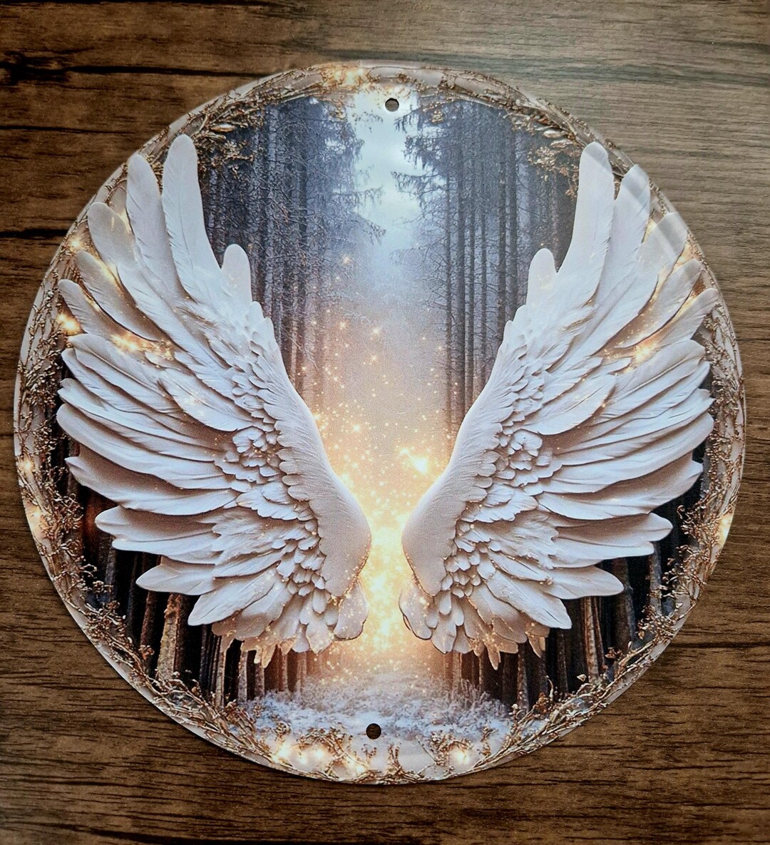 8x8 Vintage Angel Wings Metal Sign. - Etsy